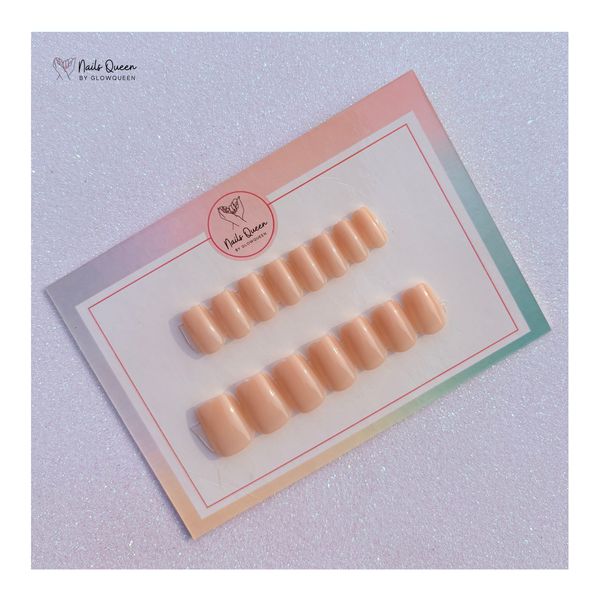 Square Nude Gel Nails | Elegant & Natural - NailsQueen